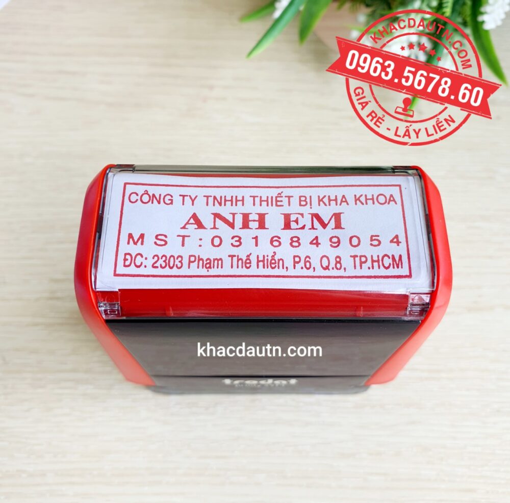 Khắc dấu quận 3 lấy trong ngày - Giá tốt nhất HCM và giao hàng tận nơi