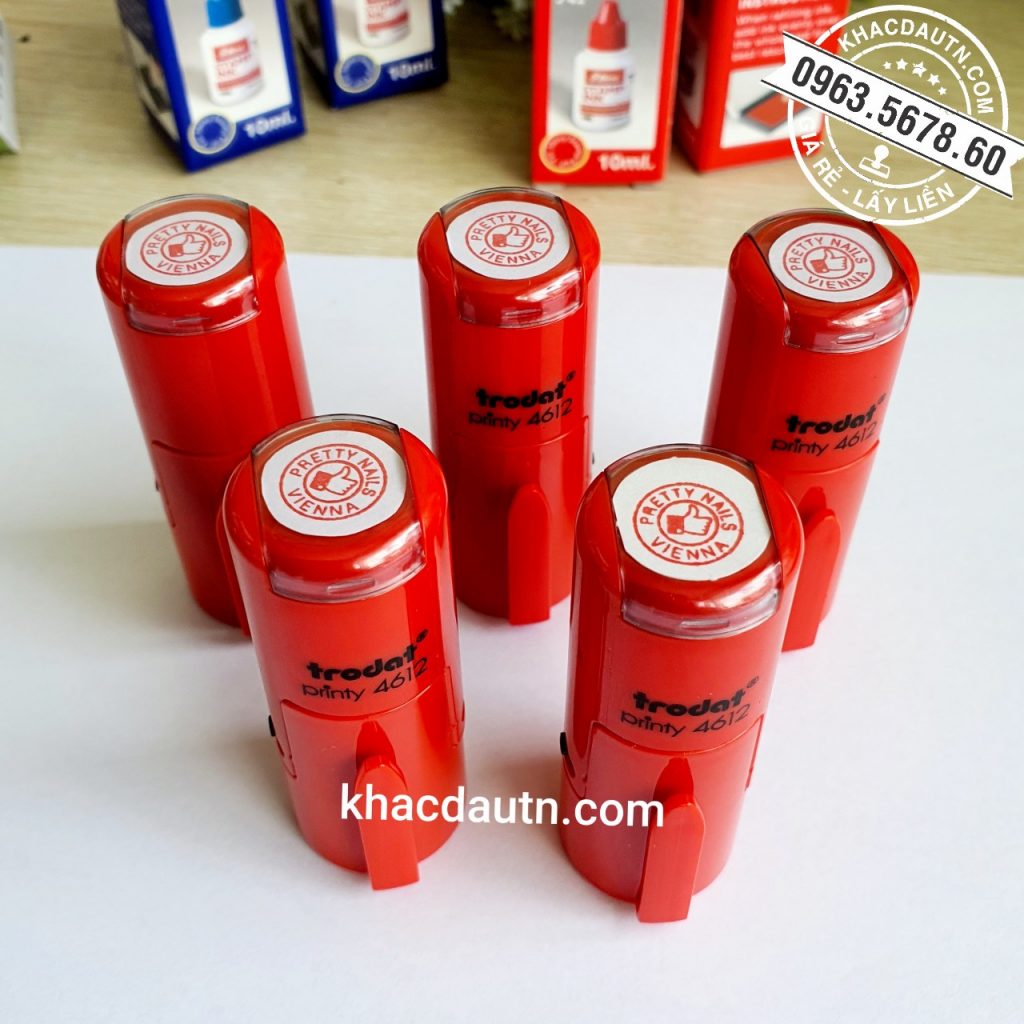 Con dấu mini tên giáo viên - Nhỏ gọn dễ sử dụng | Khắc dấu TN