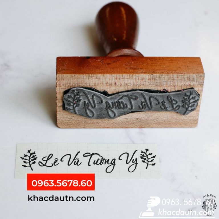 Con dấu chữ ký tên theo yêu cầu - rẻ nhất hiện nay | Khắc dấu TN
