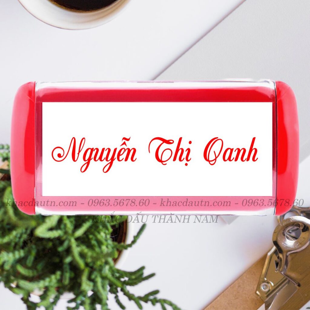 Khắc dấu tên giá rẻ - Đặt hàng ngay với giá chỉ từ 80k | Khắc dấu TN